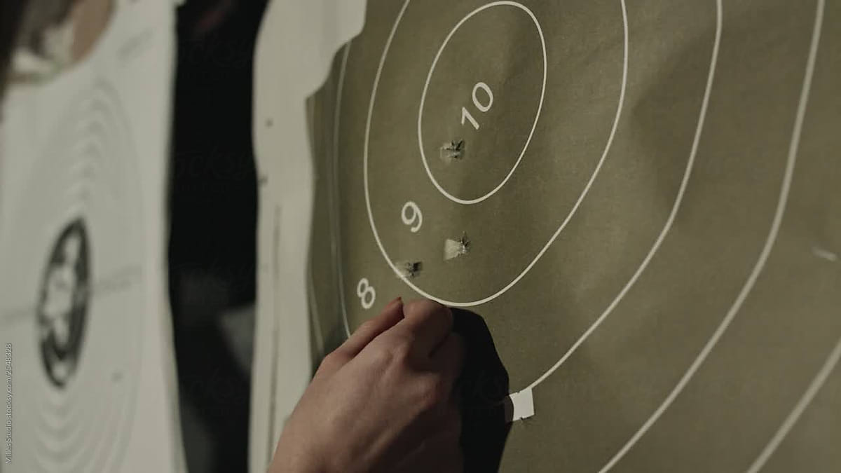 Bullet Hole Paper Target