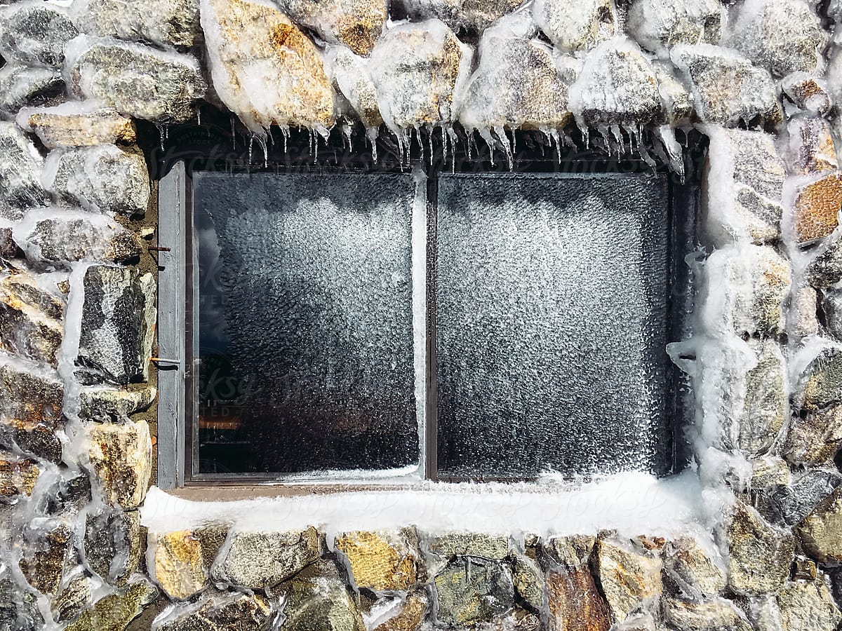 "Window Covered In Ice With Hanging Icicles" by Stocksy Contributor ...