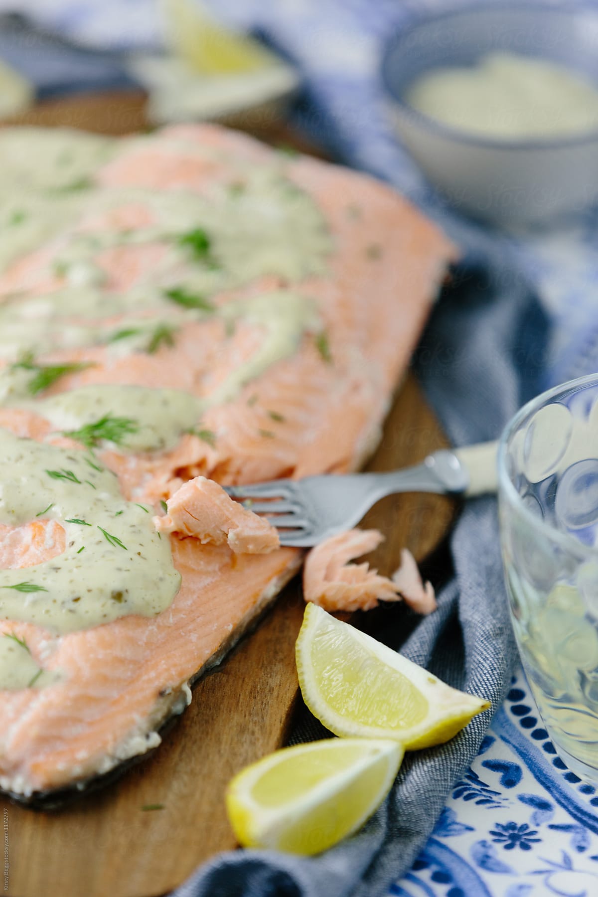 "Detail Of Cooked Salmon Fillet" by Stocksy Contributor "Kirsty Begg ...