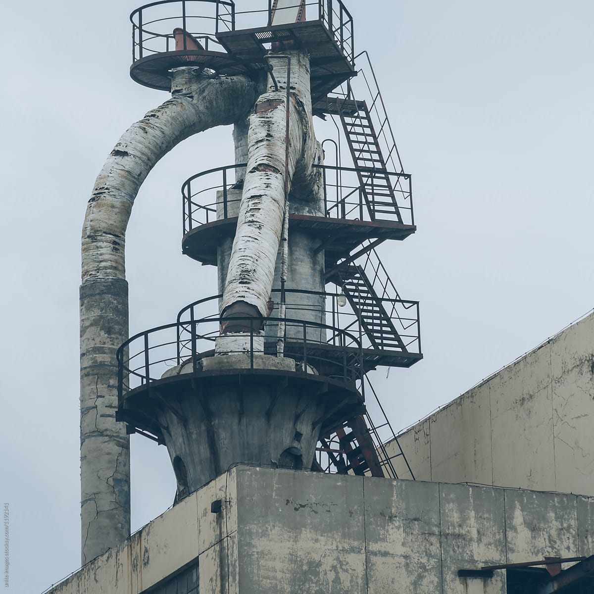 "Group Of Industrial Pipeline In The Old Steel Mill" by Stocksy ...