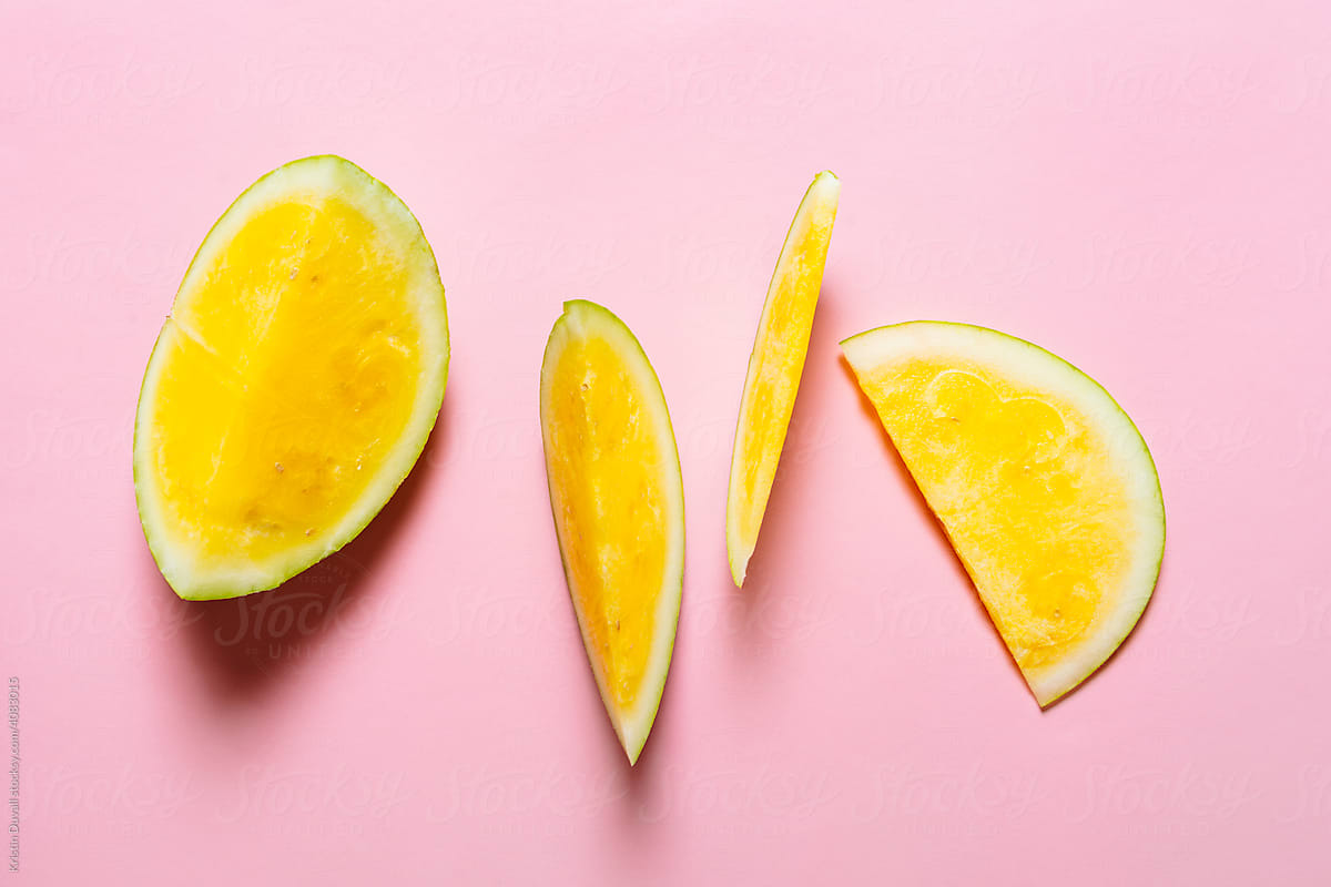 "Yellow Watermelon Slices" by Stocksy Contributor "Kristin Duvall ...