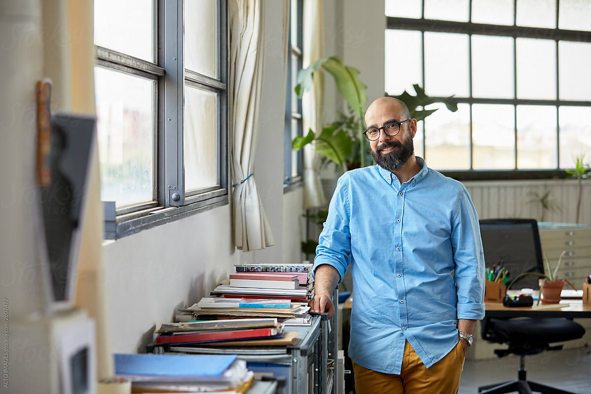 "Architect Posing In The Studio" by Stocksy Contributor "ALTO IMAGES ...