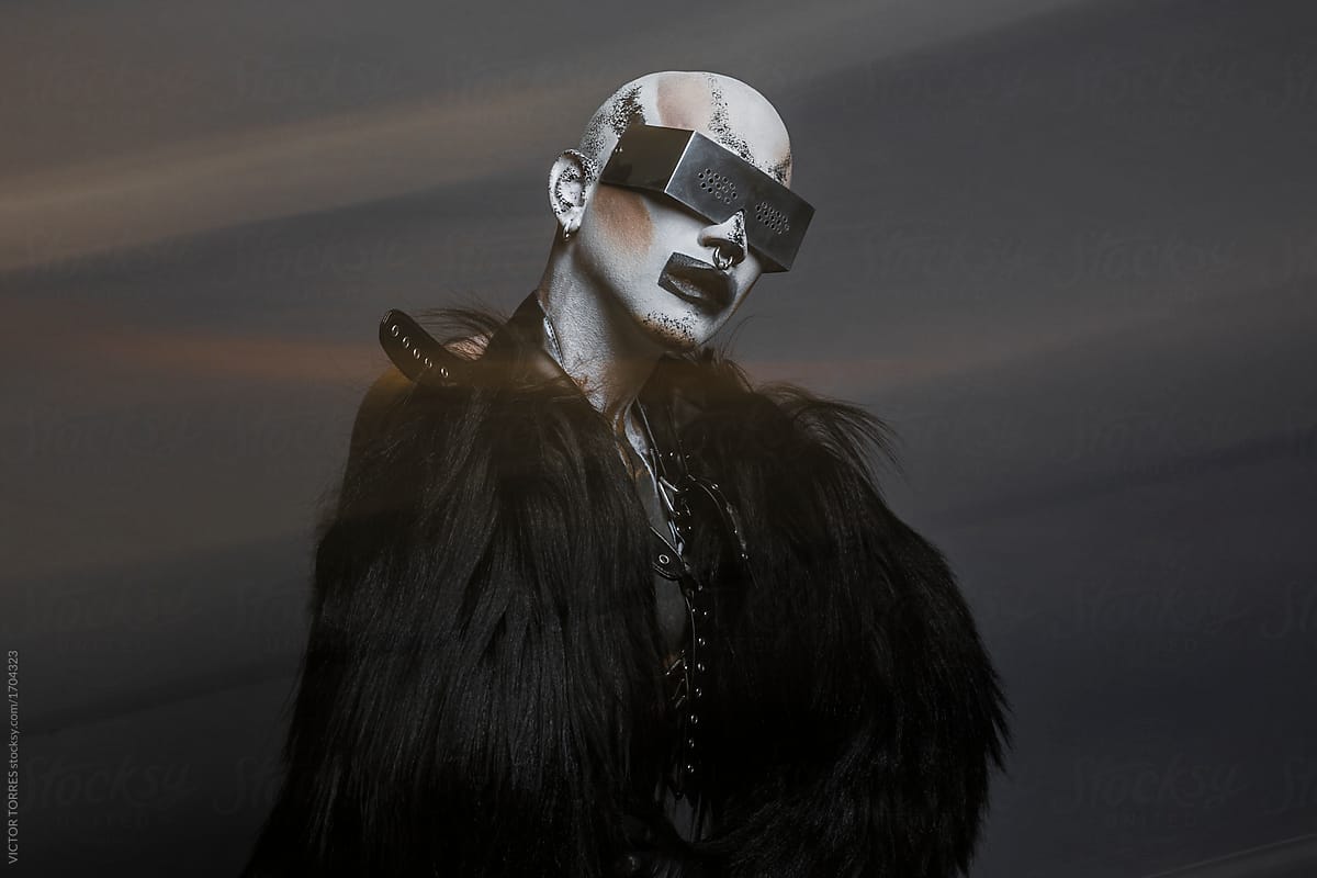 "Techno Goth Fashion Portrait" by Stocksy Contributor "VICTOR TORRES ...
