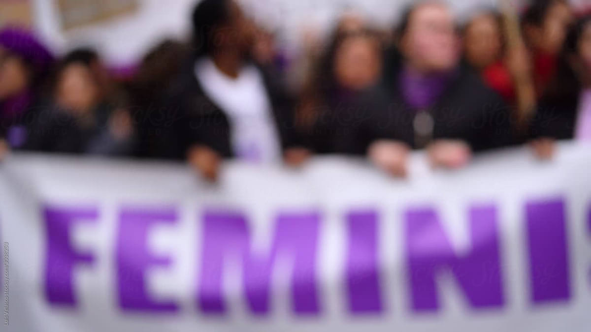 ""Feminism" Banner During Women March On The Streets." by Stocksy ...
