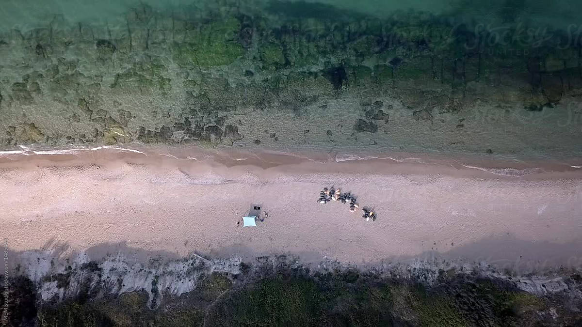 "Aerial Shot Of A Beach" by Stocksy Contributor "MEM Studio" - Stocksy