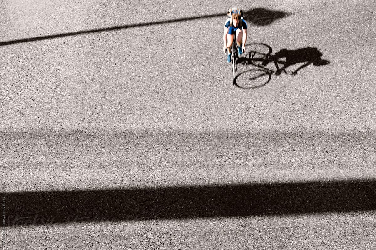 "Cyclist From Above In The City" by Stocksy Contributor "Aila Images ...
