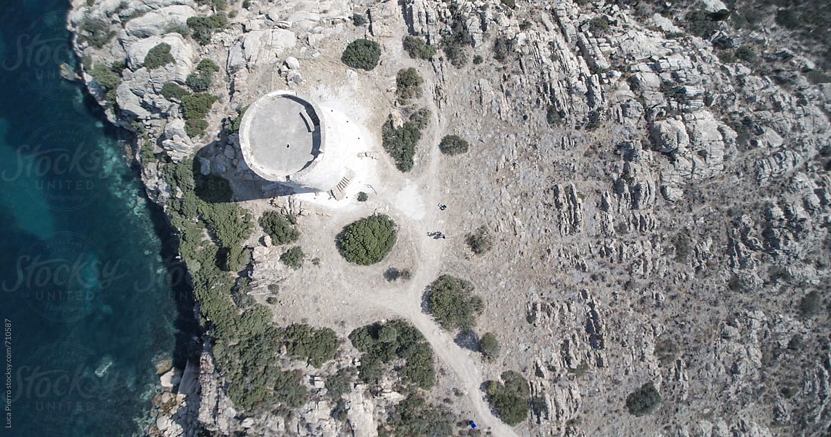 "Teulada, Sardinia: Aerial View Of Spanish Tower And Harbour" by ...