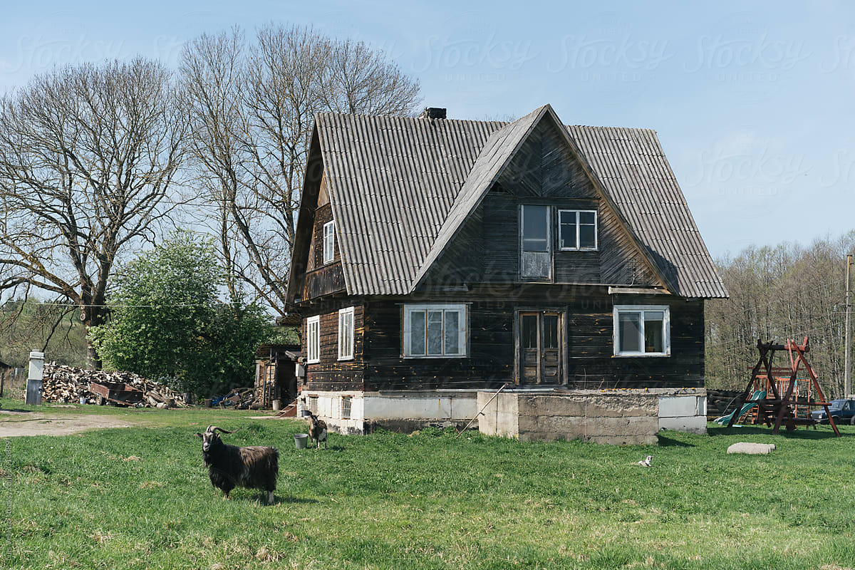"Wooden House In The Countryside." by Stocksy Contributor "Luis Velasco ...