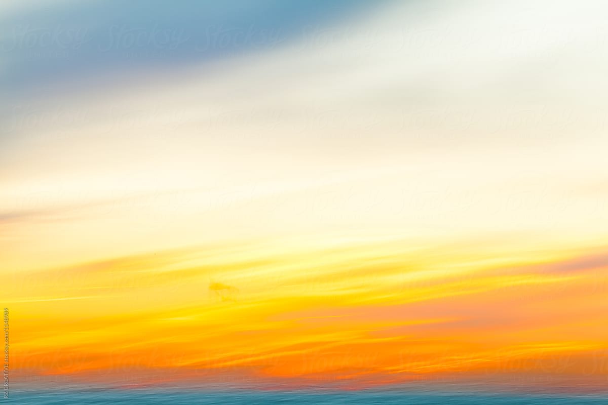 "Motion Blur Sunset." by Stocksy Contributor "RZCREATIVE" - Stocksy