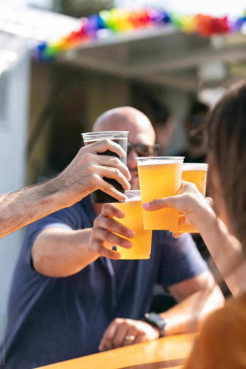 "Beer: Friends Toast To Celebrate" by Stocksy Contributor "Sean Locke ...