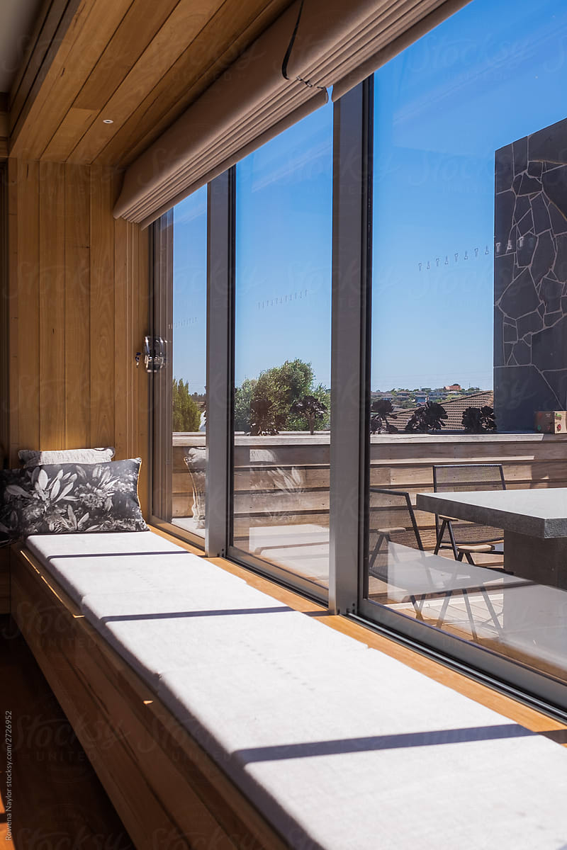 "Window Bench Seating In Luxurious Modern Home" by Stocksy Contributor ...