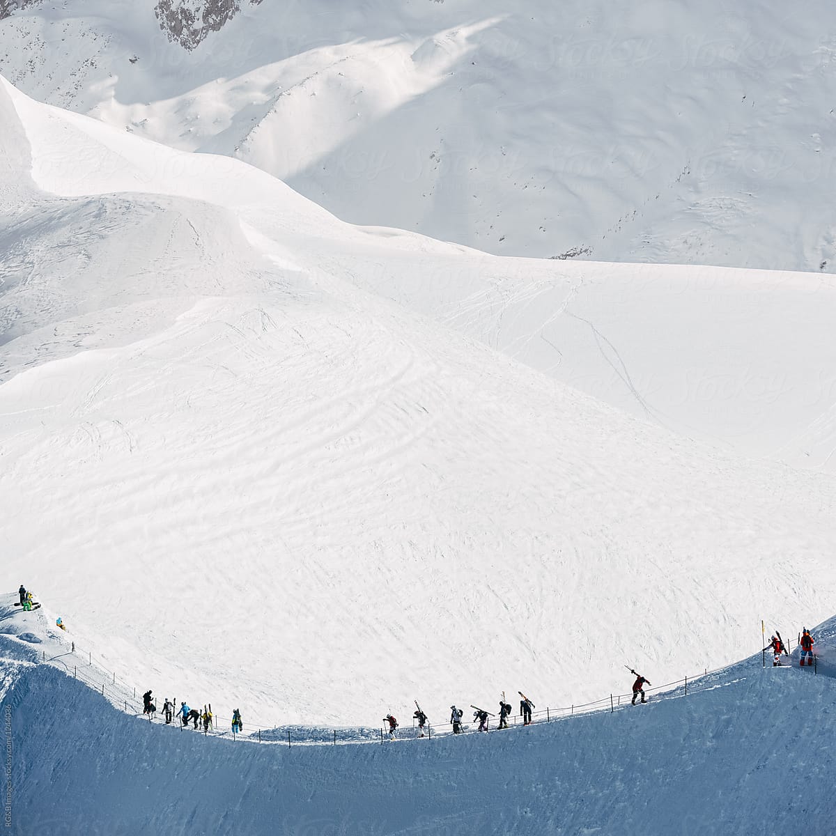 "Group Of Skiers In A Beautiful White Alpine Environment" by Stocksy ...