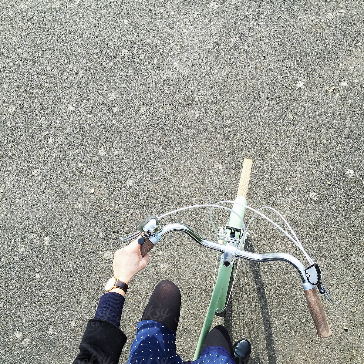 "Overhead Image Of Girl Cycling" by Stocksy Contributor "Kirstin Mckee ...