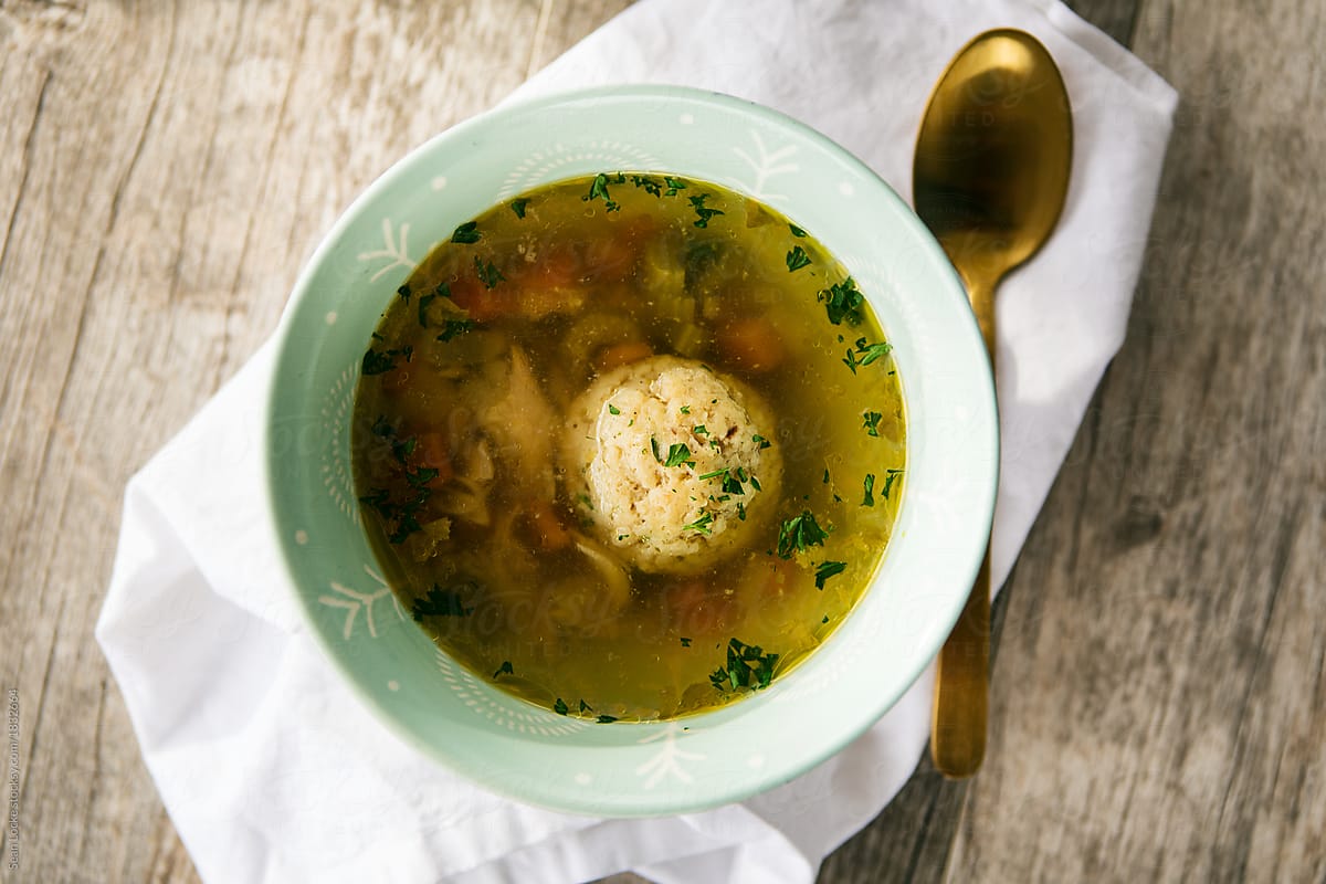 "Matzoh Ball Soup For Passover" by Stocksy Contributor "Sean Locke ...