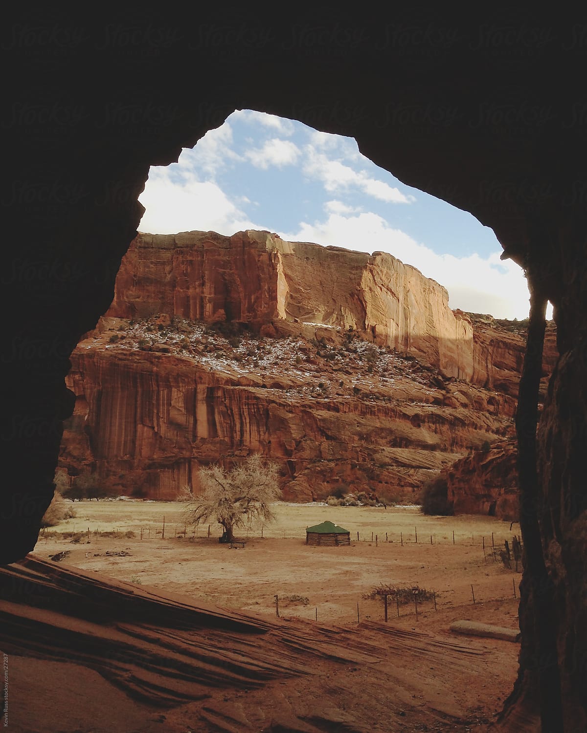 "Desert Farm Tunnel View" by Stocksy Contributor "Kevin Russ" - Stocksy