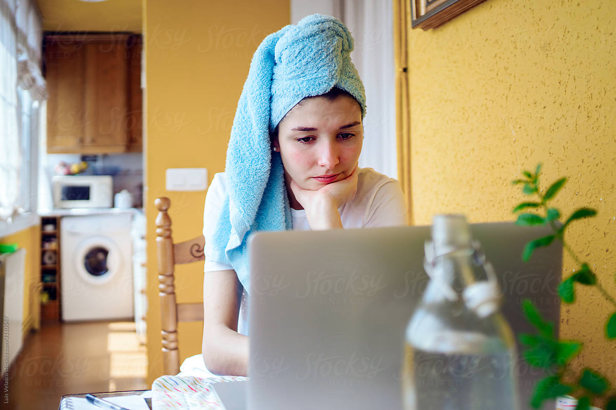 "Woman Working From Home With Her Computer." by Stocksy Contributor ...