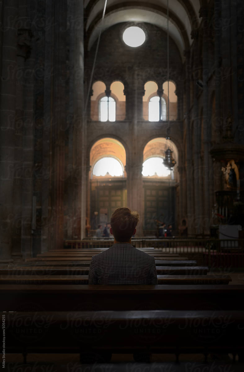"Man At Church" by Stocksy Contributor "Milles Team" - Stocksy