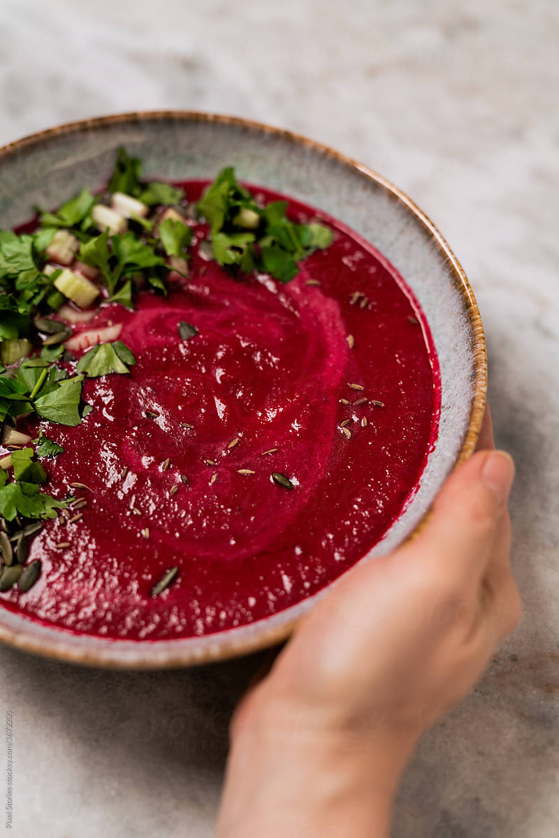 "Beetroot And Ginger Soup" by Stocksy Contributor "Sibila and Pavel ...
