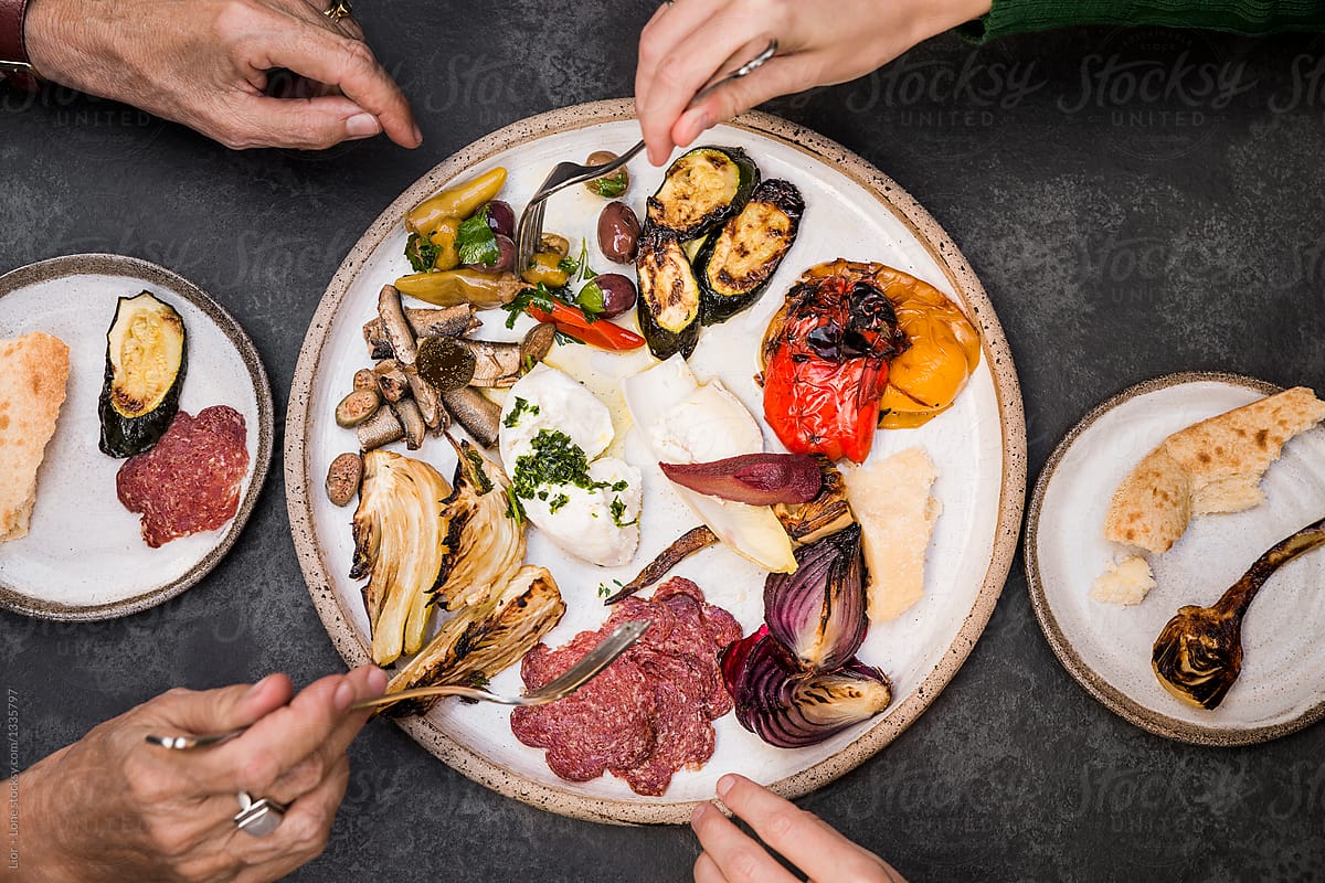 "Two Woman Sharing An Italian Appetiser Plate" by Stocksy Contributor ...