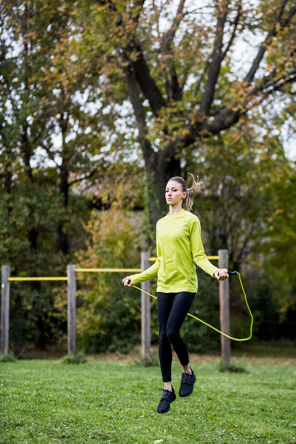 "Woman During Workout At The Park" by Stocksy Contributor "Mauro ...