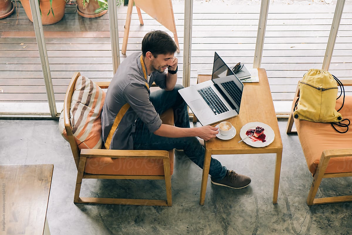 "Freelancer Working Online" by Stocksy Contributor "Maia Images" - Stocksy