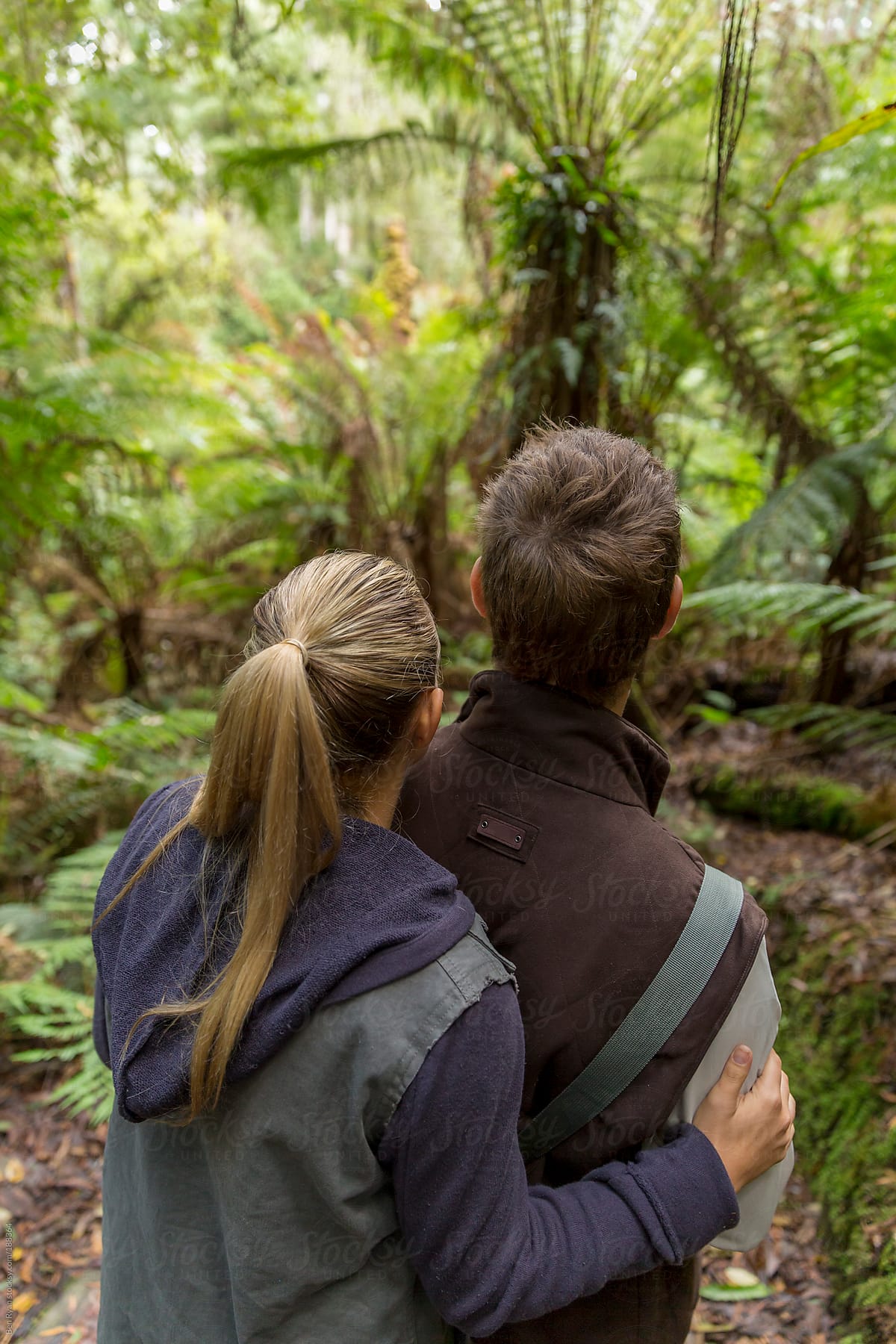 "Young Couple Watching Wildlife On A Bushwalk" by Stocksy Contributor ...