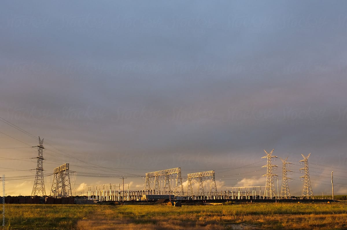 "Large Power Station In Country" by Stocksy Contributor "Rowena Naylor ...