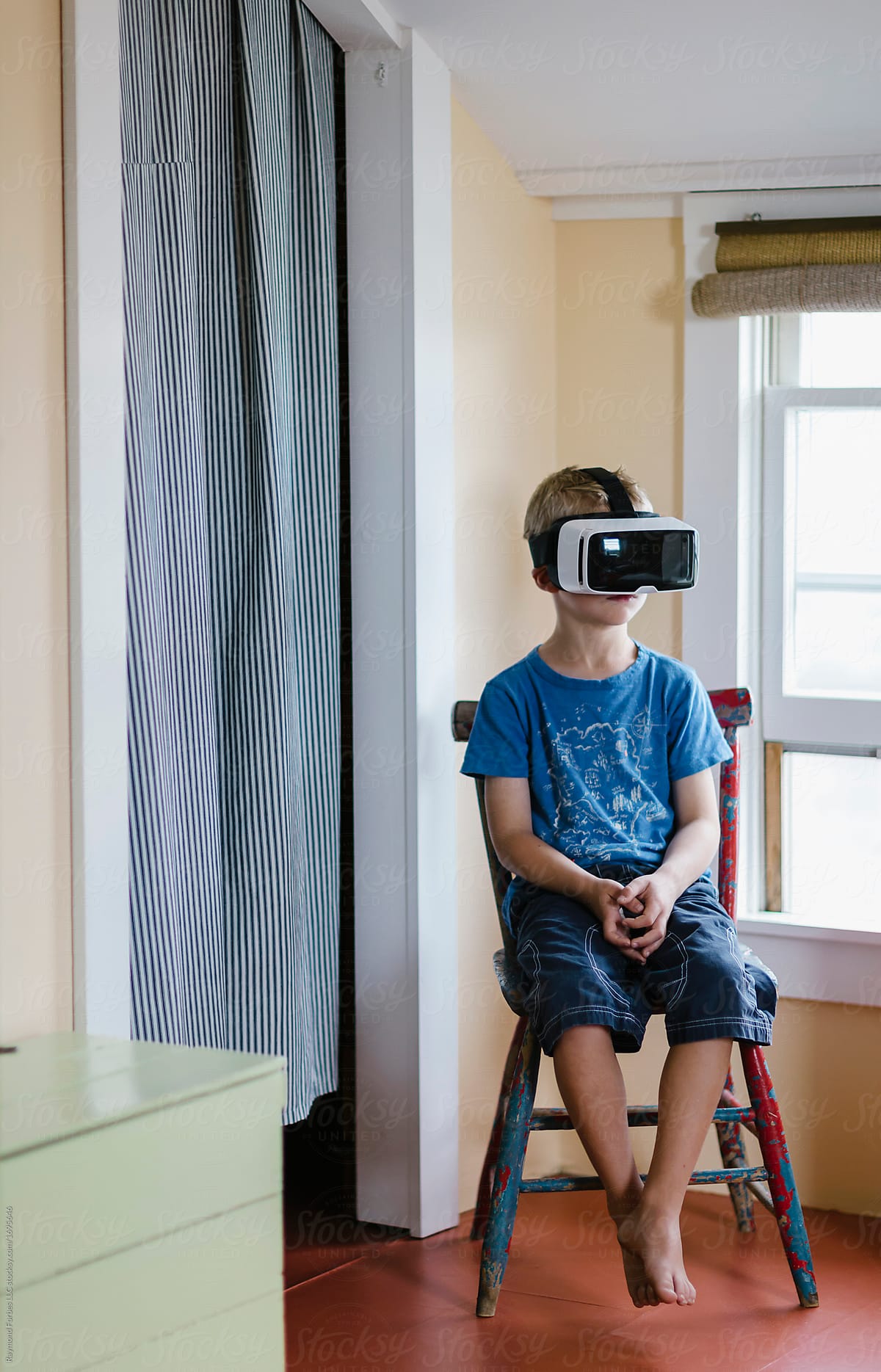 "Young Boy Gettin' His VR Groove On" by Stocksy Contributor "Raymond ...