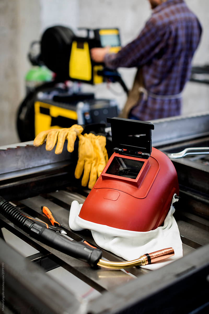 "Welder Work Tools" by Stocksy Contributor "Mauro Grigollo" - Stocksy