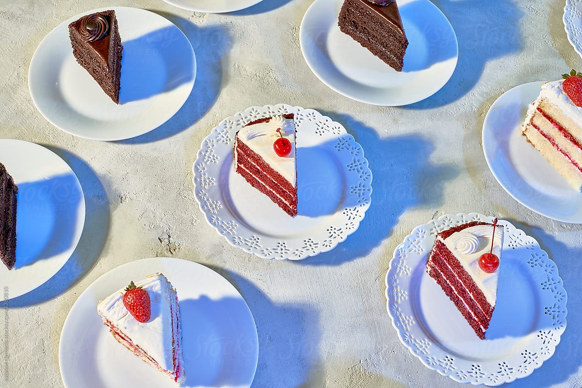 "Mid Century Pop Art Diner Cakes" by Stocksy Contributor "SKC" - Stocksy