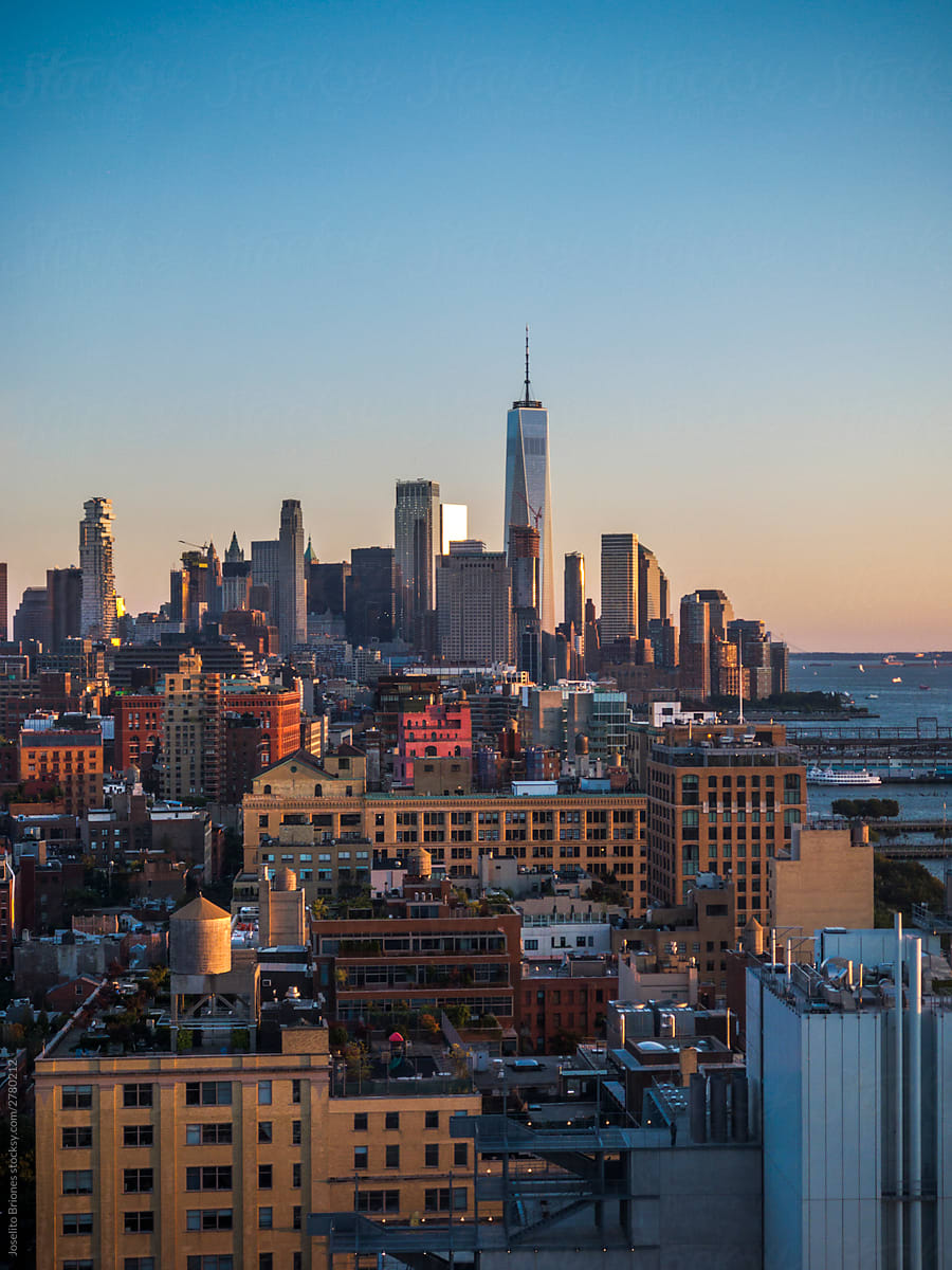 "View Of Tribeca In New York City Looking South Towards Downtown" by ...