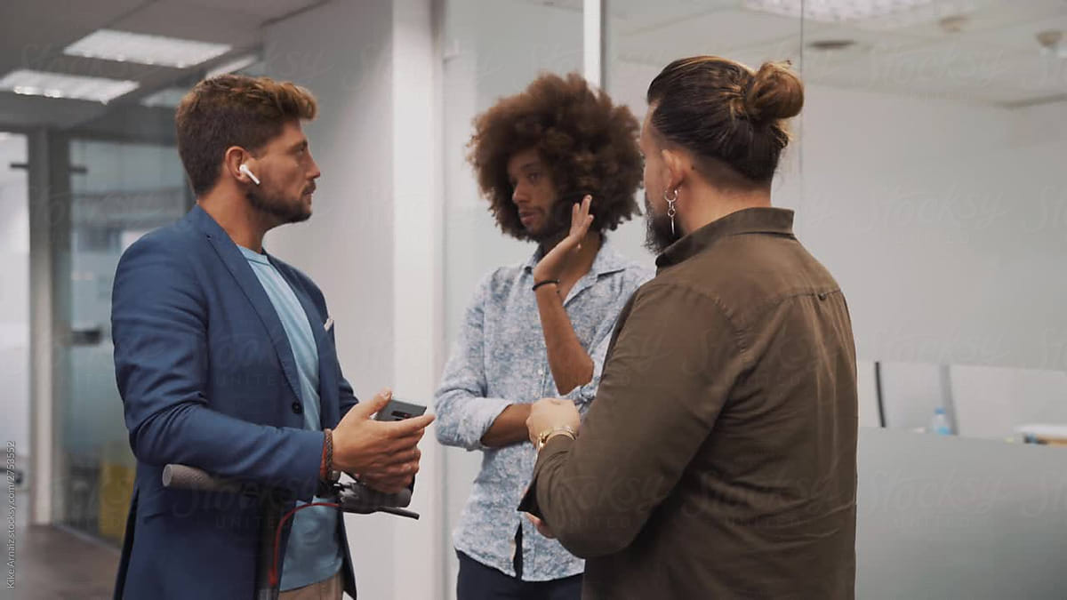 "Multiethnic Group Of Men Working At Office. Coworking Concept" by ...