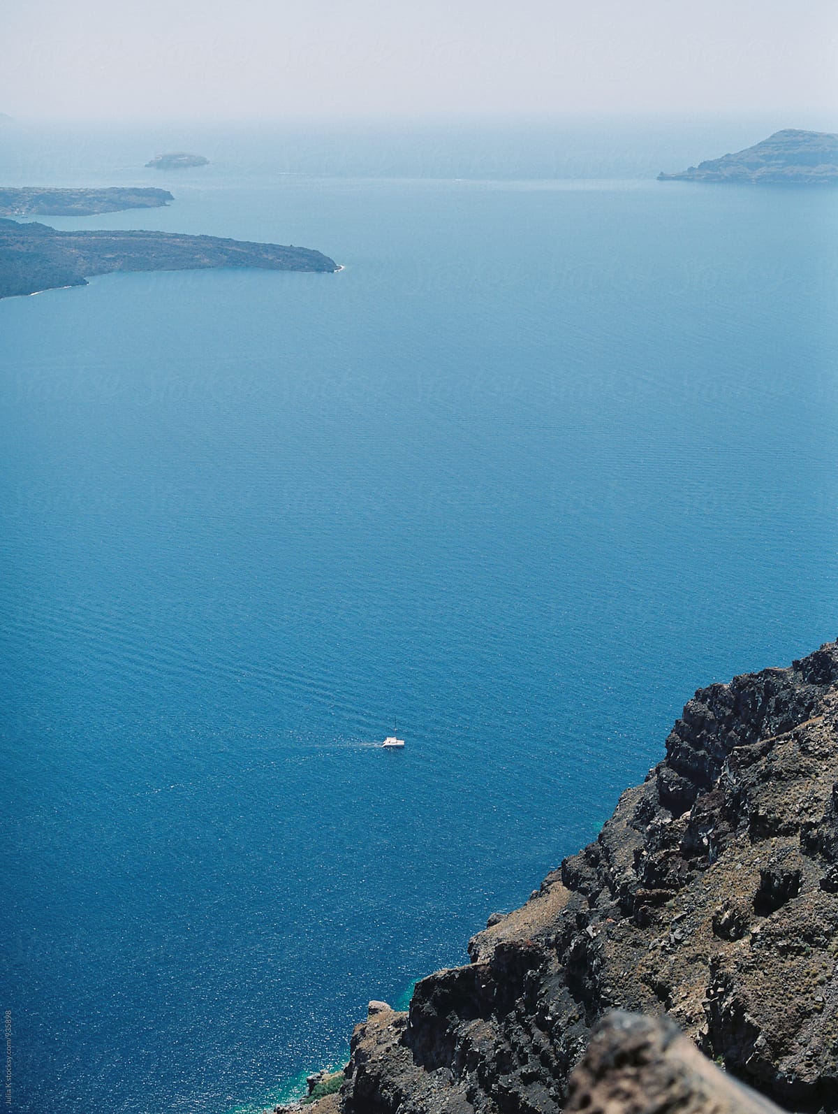 "Landscape In Santorini, Greece" by Stocksy Contributor "Julia K" - Stocksy