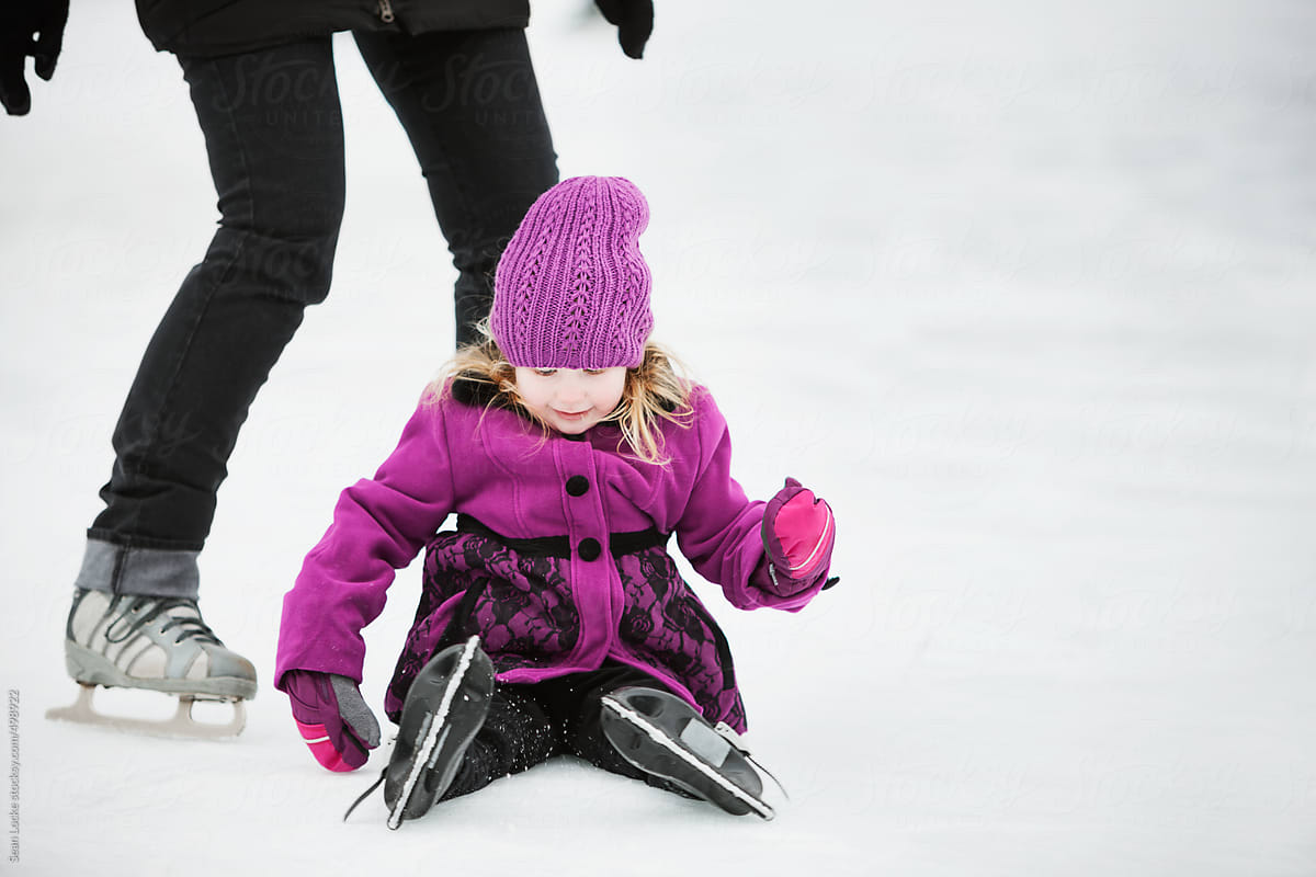 "Skating: Girl Skater Fallen On Ice" by Stocksy Contributor "Sean Locke ...