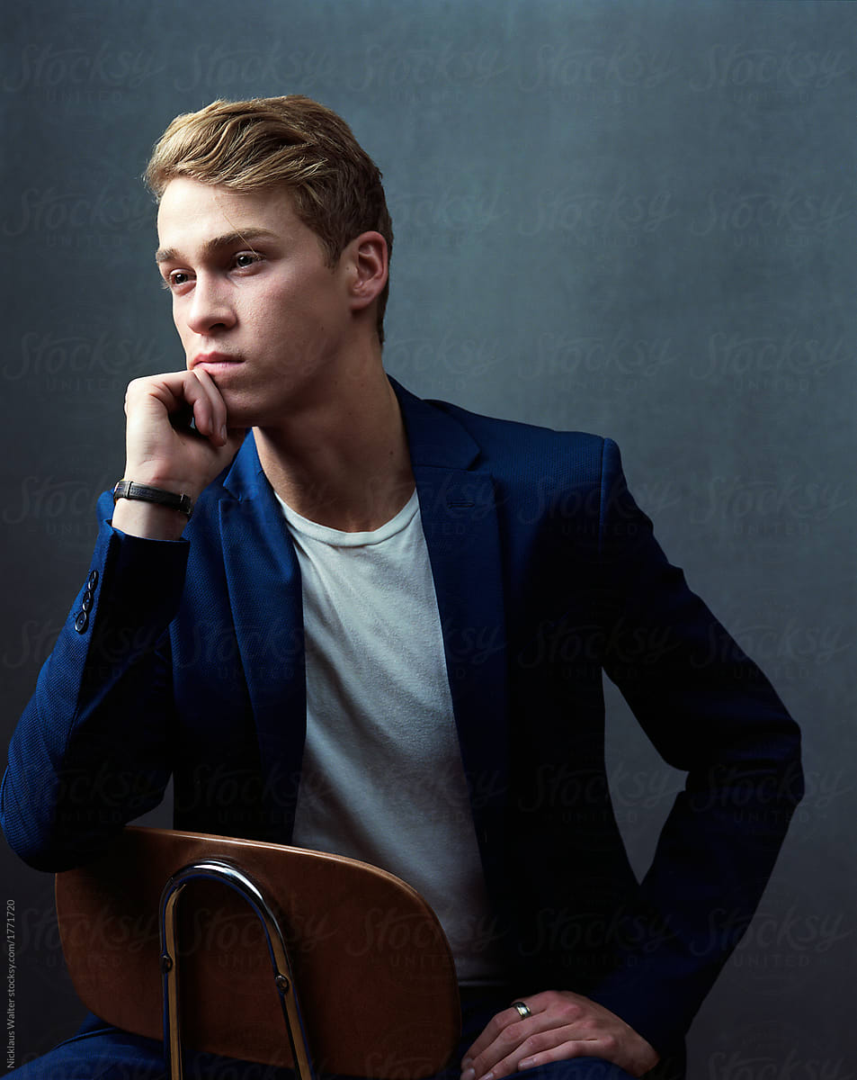 "Young Man Studio Portrait" by Stocksy Contributor "Nicklaus Walter ...