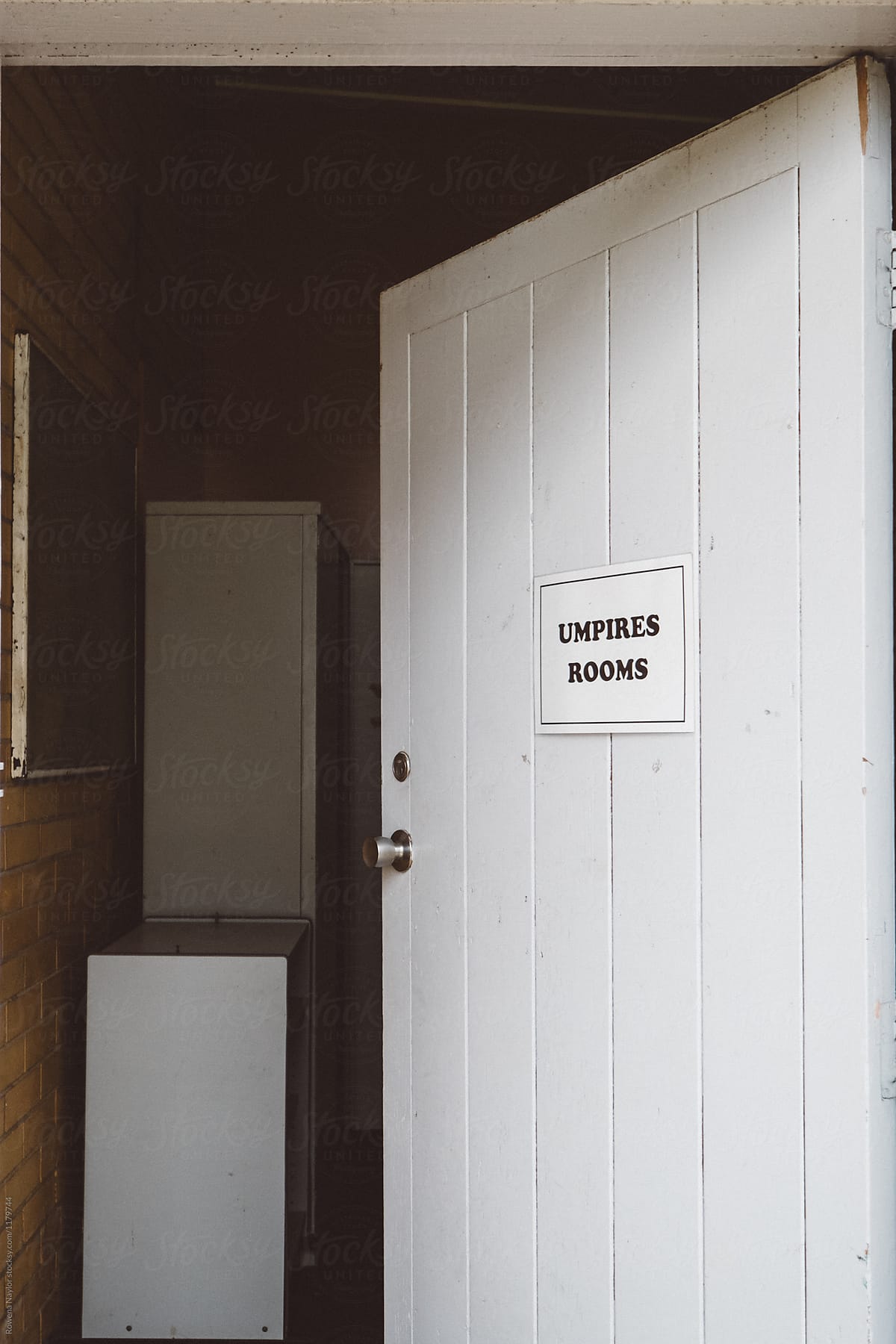 "Entrance To The Umpires Room" by Stocksy Contributor "Rowena Naylor ...