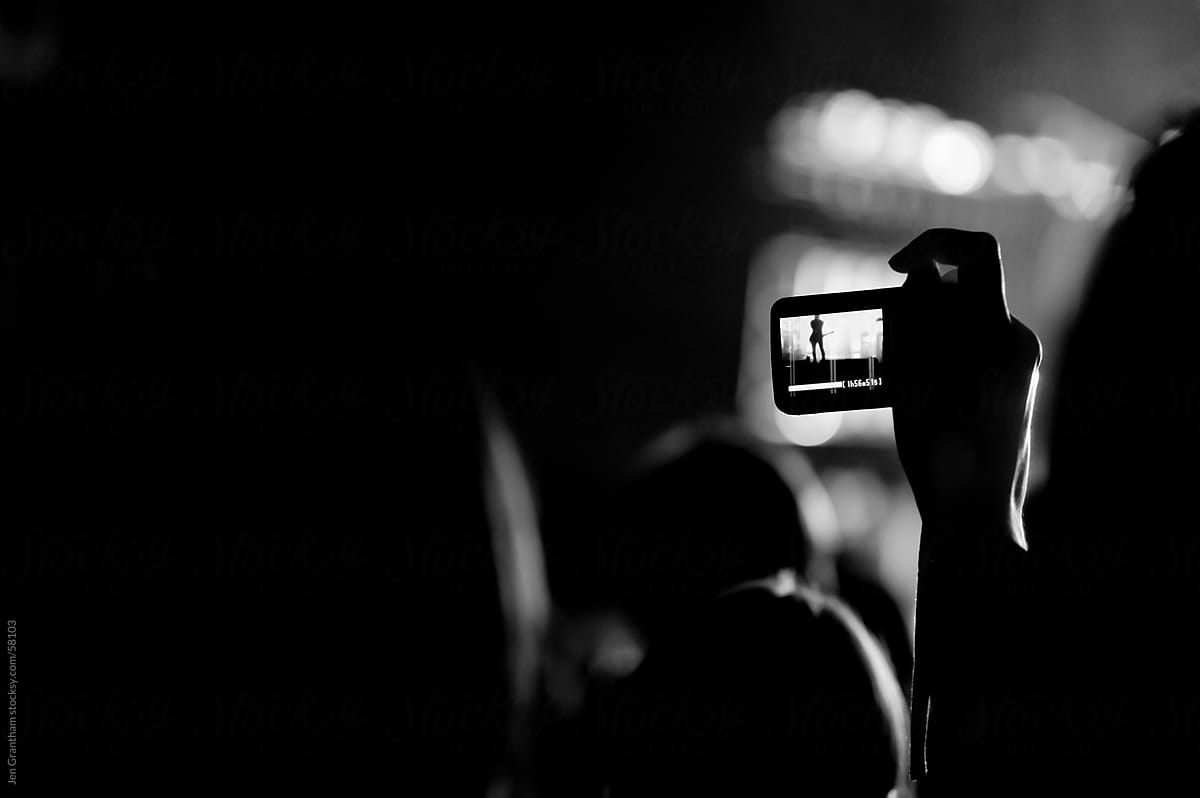 "Using Digital Camera To Record A Rock Concert" by Stocksy Contributor ...