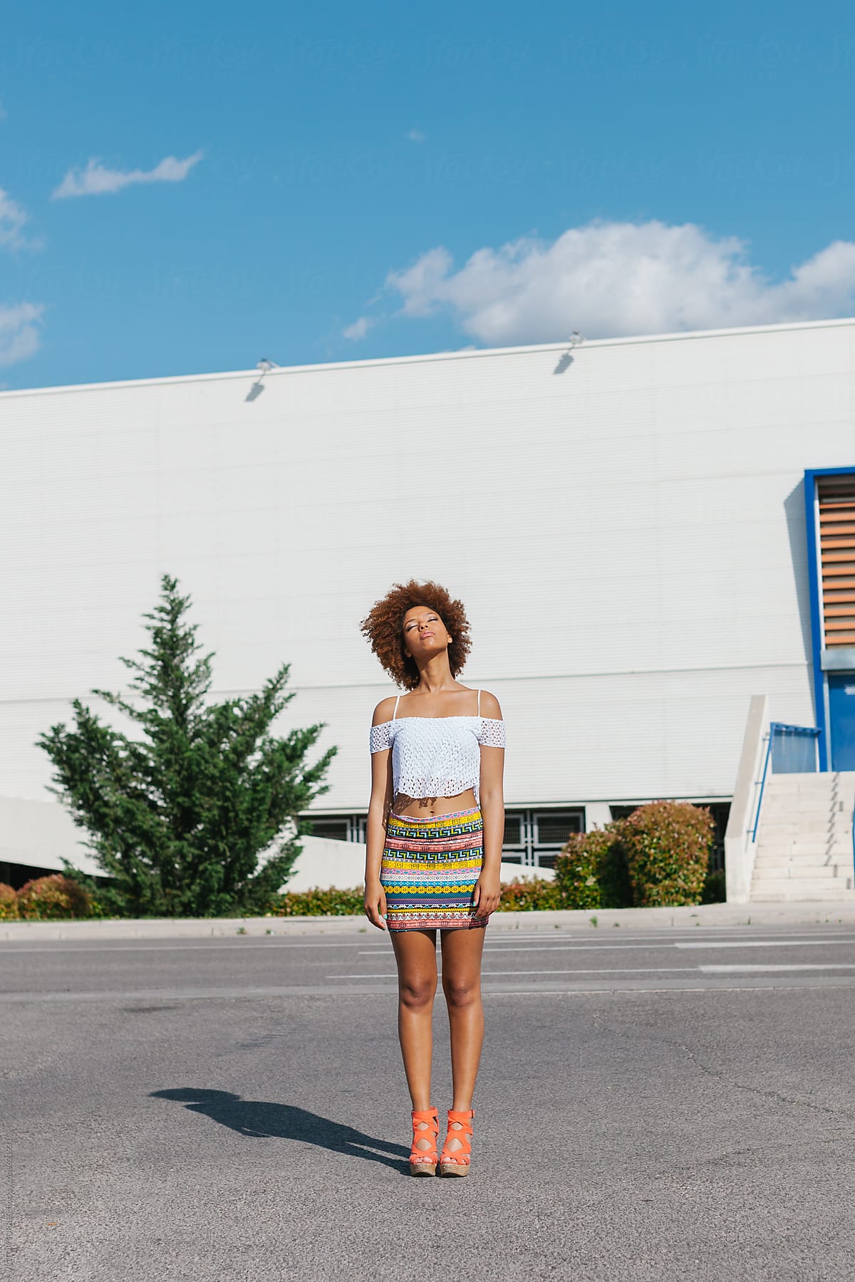 "Latin American Afro Woman In A Radiant Summer Day" by Stocksy ...