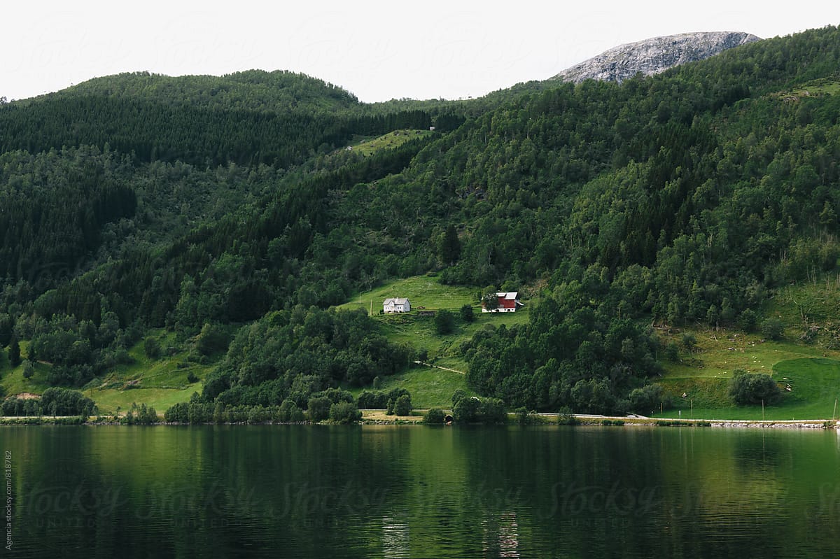 "Norwegian Fjord Landscape" by Stocksy Contributor "Agencia" - Stocksy