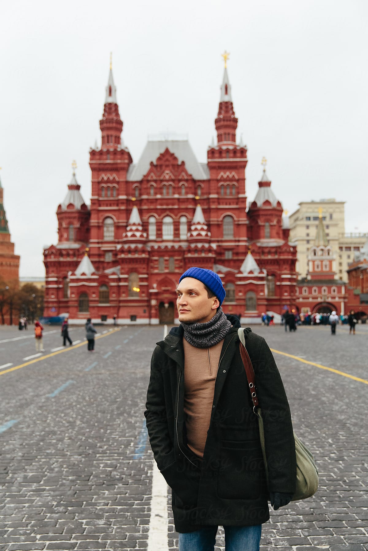"Man Standing In Front Of Historical Museum At Red Square" by Stocksy ...