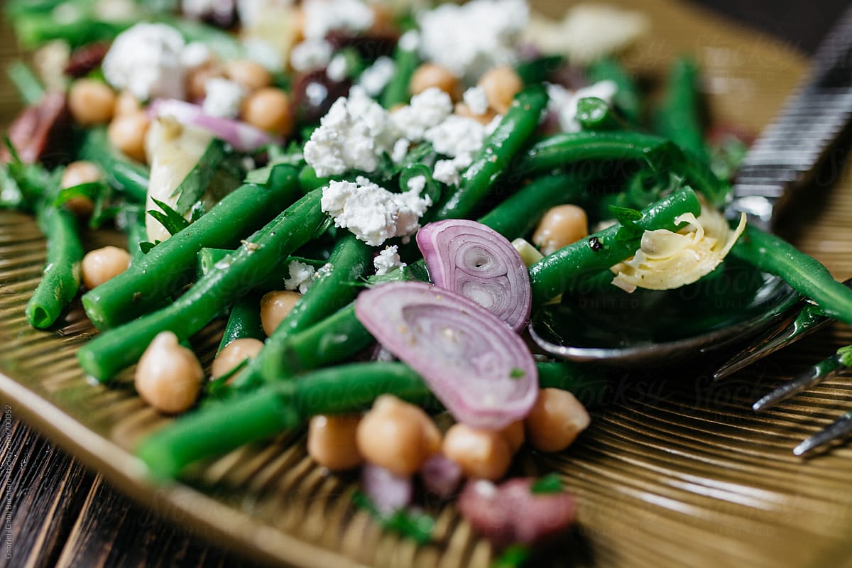 "Green Bean Salad On A Plate" by Stocksy Contributor "Gabi Bucataru ...