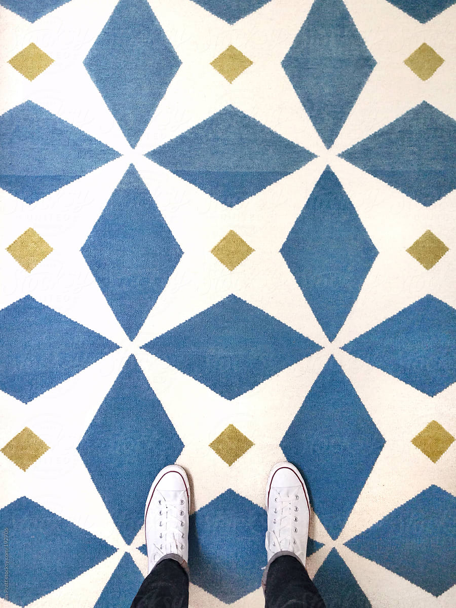 "Geo Carpet" by Stocksy Contributor "Ian Pratt" - Stocksy