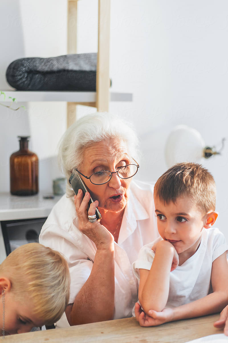 A Day with a Grandma - Stock Image - Everypixel