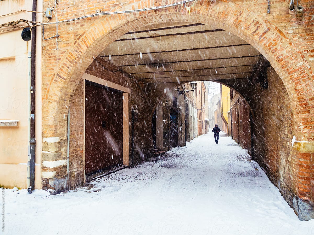 "Medieval City Hit By Blizzard" by Stocksy Contributor "Milena Milani ...