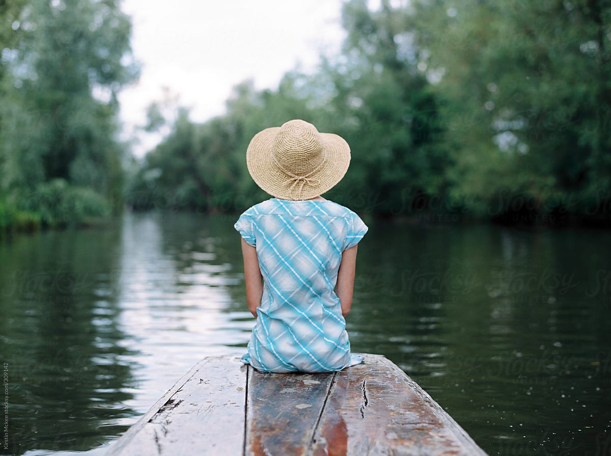 "Girl Sitting On The Front Of A Punt" by Stocksy Contributor "Kirstin ...