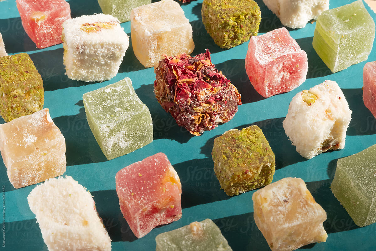 "Turkish Delight Candy Pieces" by Stocksy Contributor "Maryanne Gobble ...