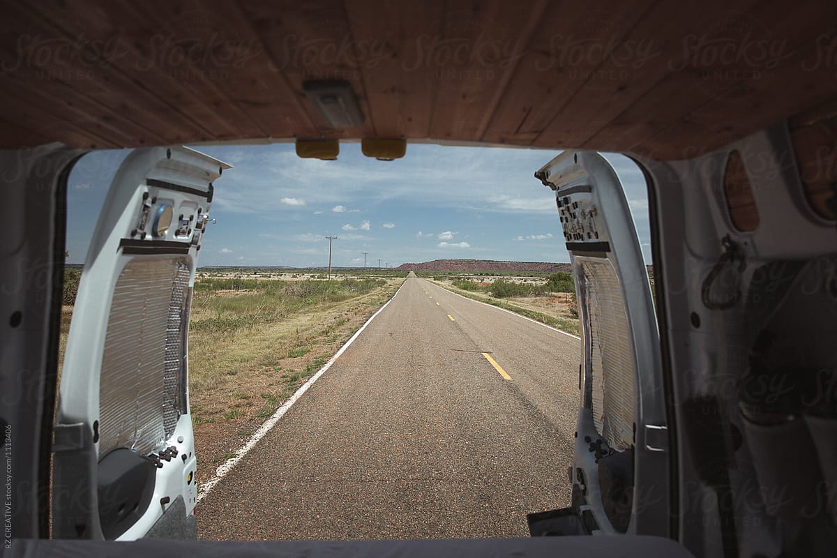 "Camper Van Road Trip View." by Stocksy Contributor "RZCREATIVE" - Stocksy
