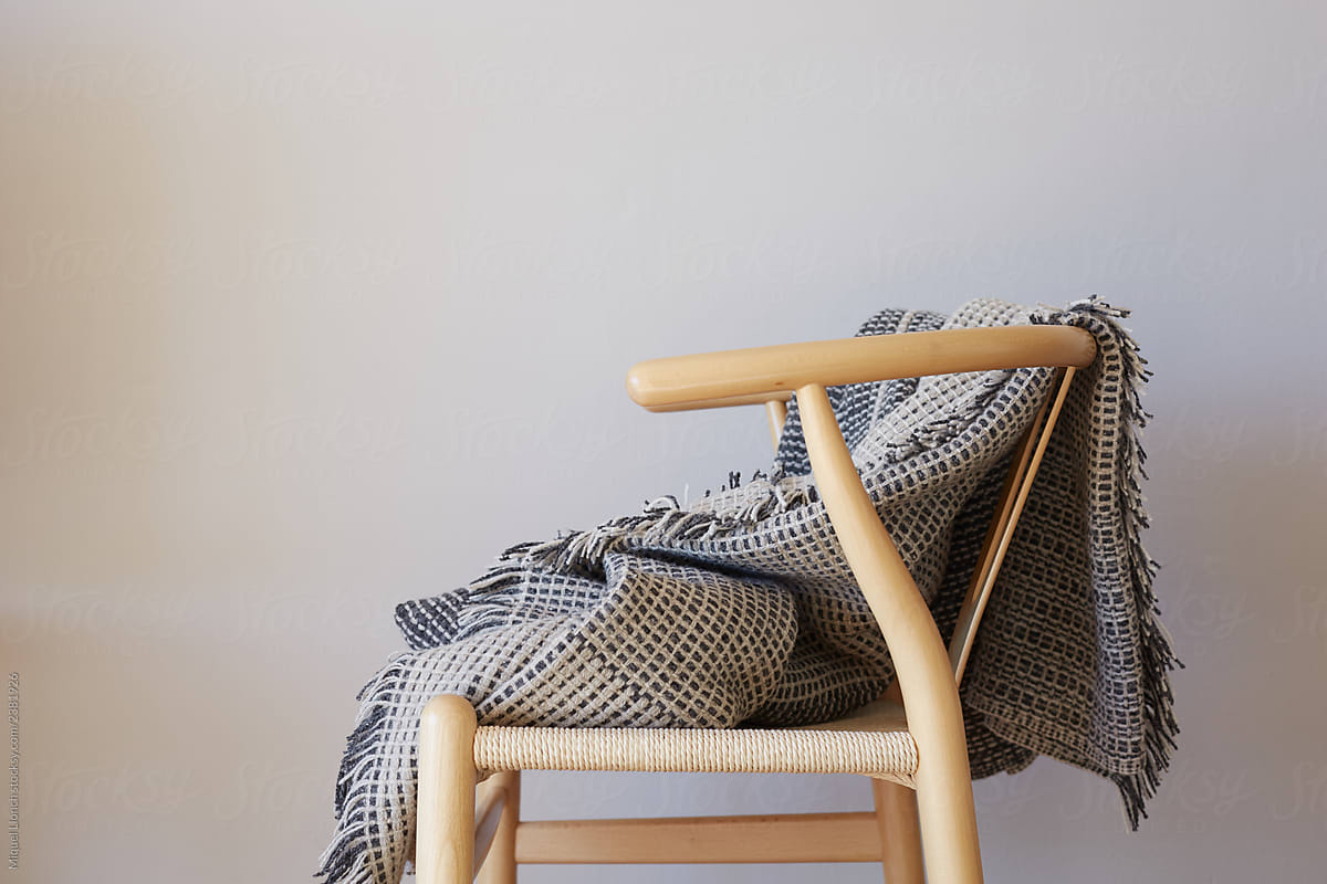 "Wood Seat With Wool Blanket" by Stocksy Contributor "Miquel Llonch ...