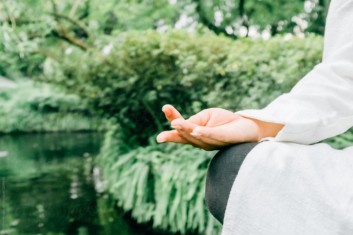 "Asian Man With Zen Buddha Gesture" by Stocksy Contributor "Pansfun ...