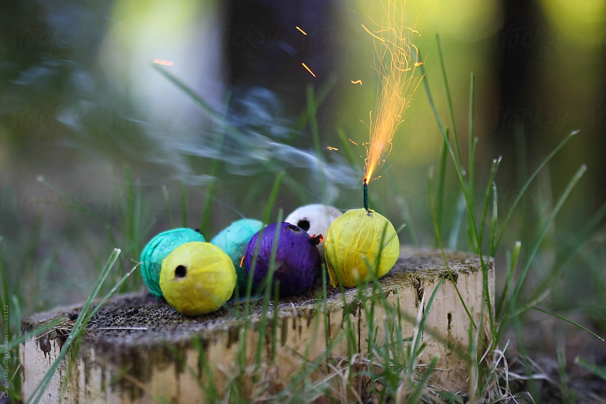 "Colorful Smoke Bombs" by Stocksy Contributor "Carolyn Lagattuta" - Stocksy